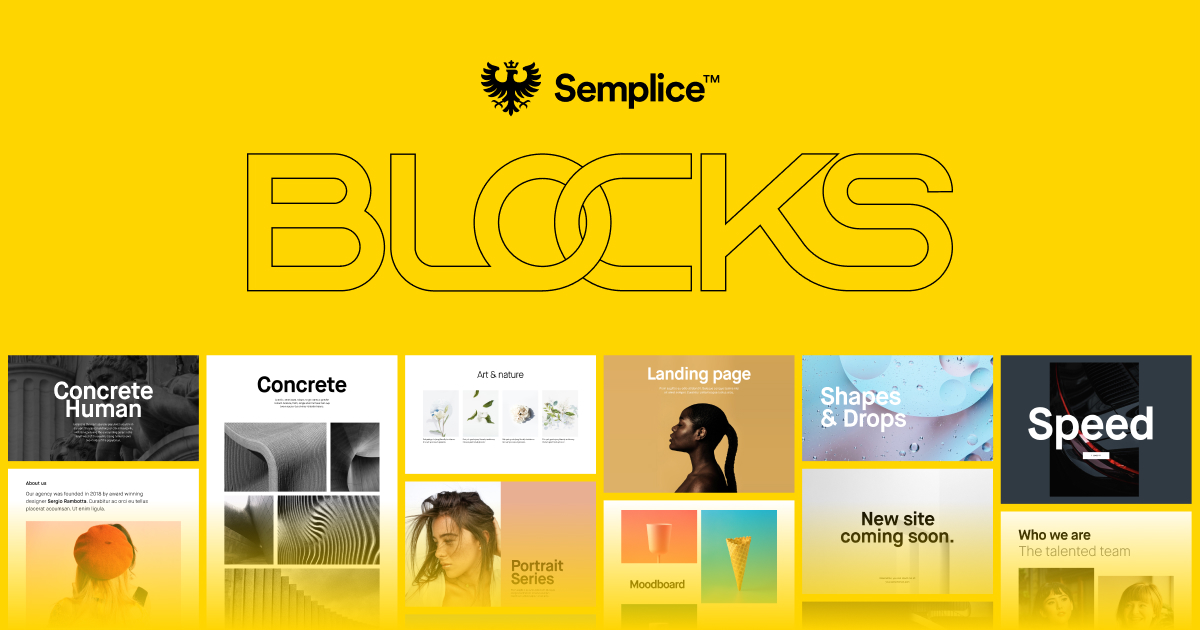 Semplice - Create your portfolio page layouts with Blocks