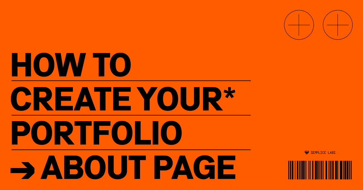 Semplice | How to create your portfolio About page